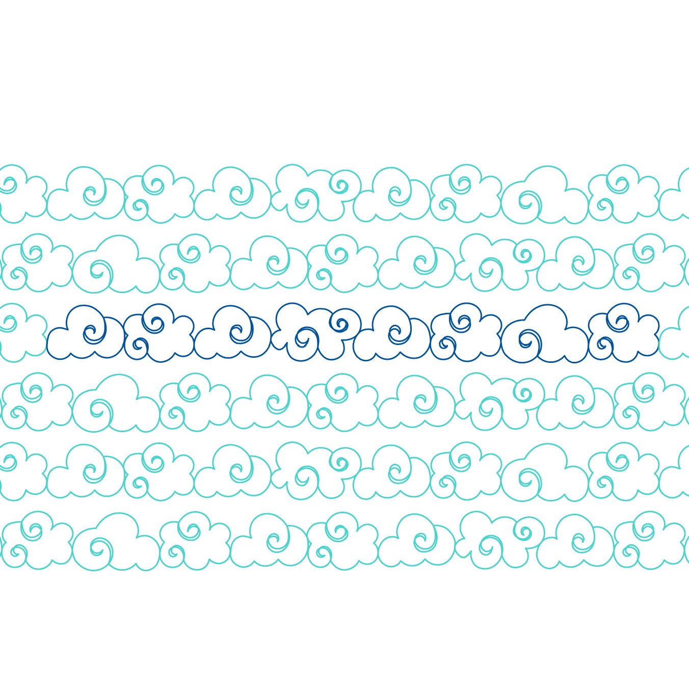 Cloud Border - Quiltable